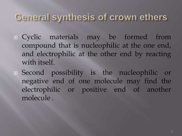 Crown ethers.pptx | Chemistry | Science