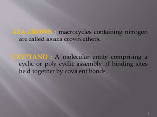 Crown ethers.pptx | Chemistry | Science