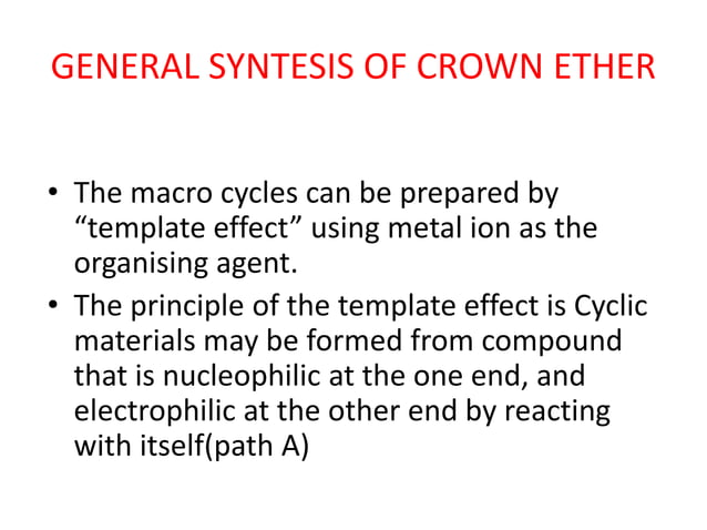 Crown ethers ppt | PPTX