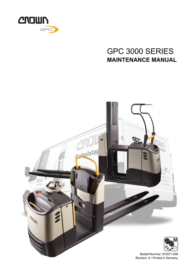 Crown gpc3040 lift truck service repair manual | PDF
