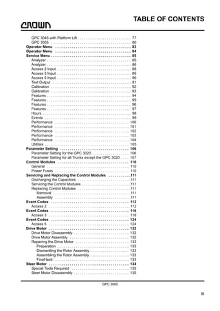 Crown gpc3040 lift truck service repair manual | PDF