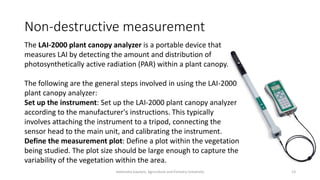 Crown Measurement and Leaf Area Index.pptx