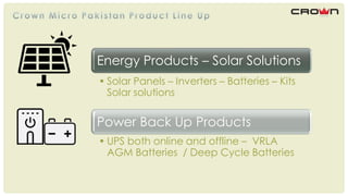 Crown micro corporate profile energy & solar products ( l ) | PPT