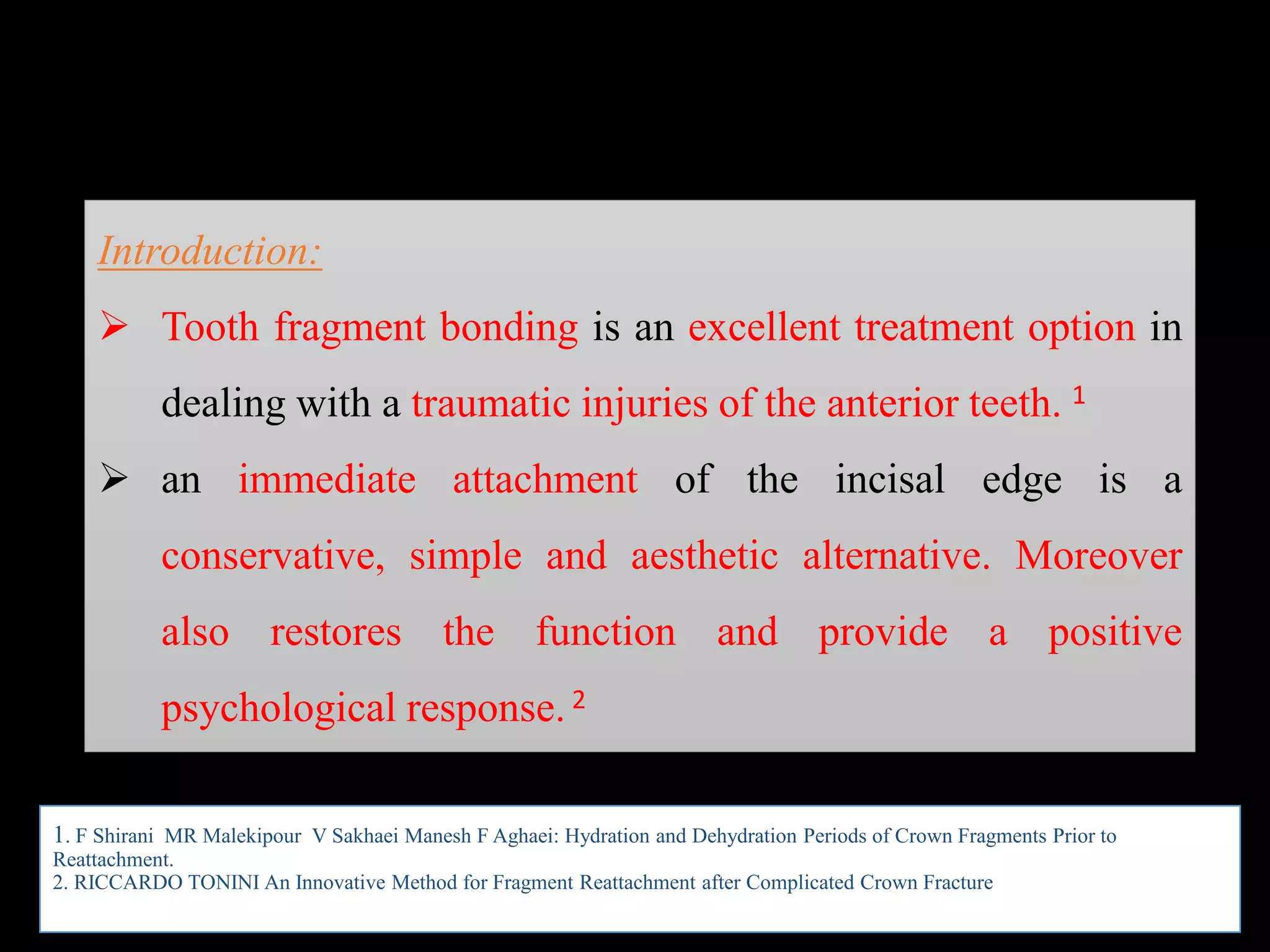 Crown reattachment | PPTX