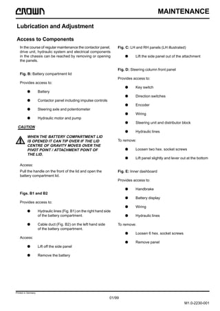 Crown sc3013 forklift service repair manual | PDF