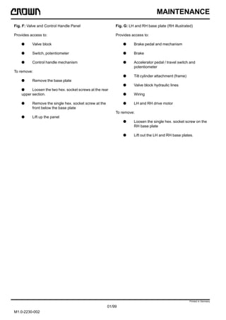 Crown sc3013 forklift service repair manual | PDF