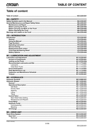 Crown sc3013 forklift service repair manual | PDF