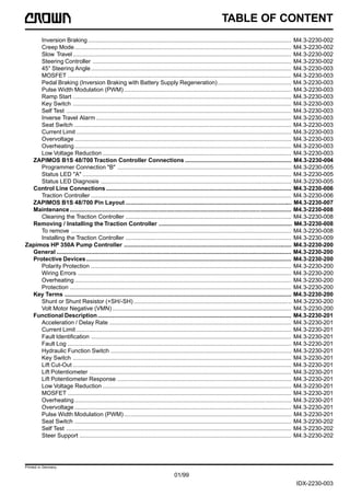 Crown sc3013 forklift service repair manual | PDF