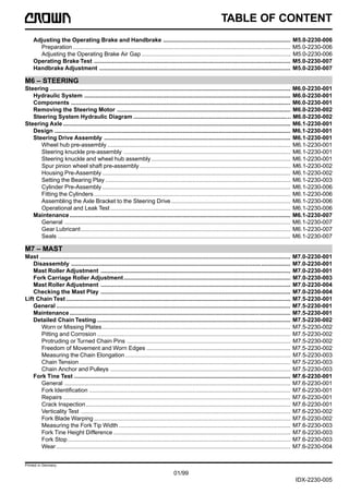 Crown sc3013 forklift service repair manual | PDF