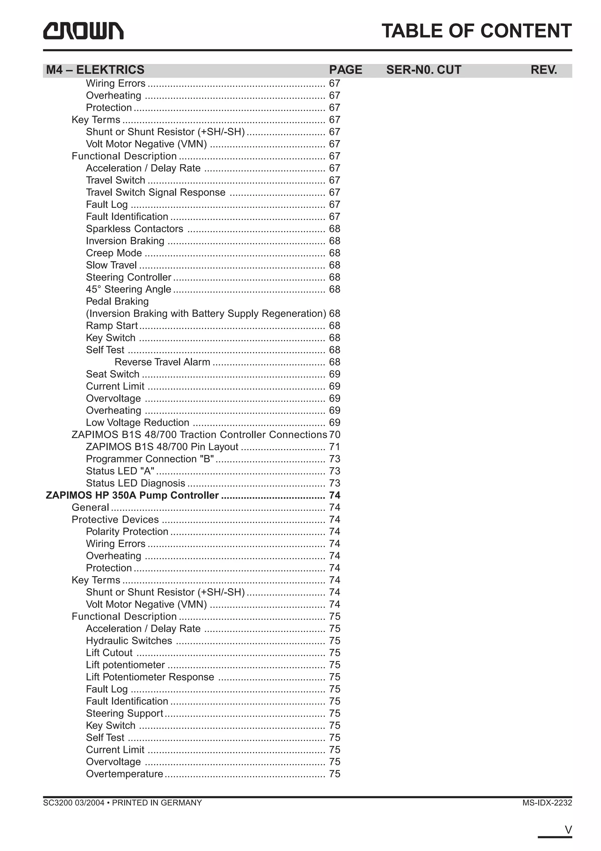 Crown sc3200 series forklift service repair manual | PDF