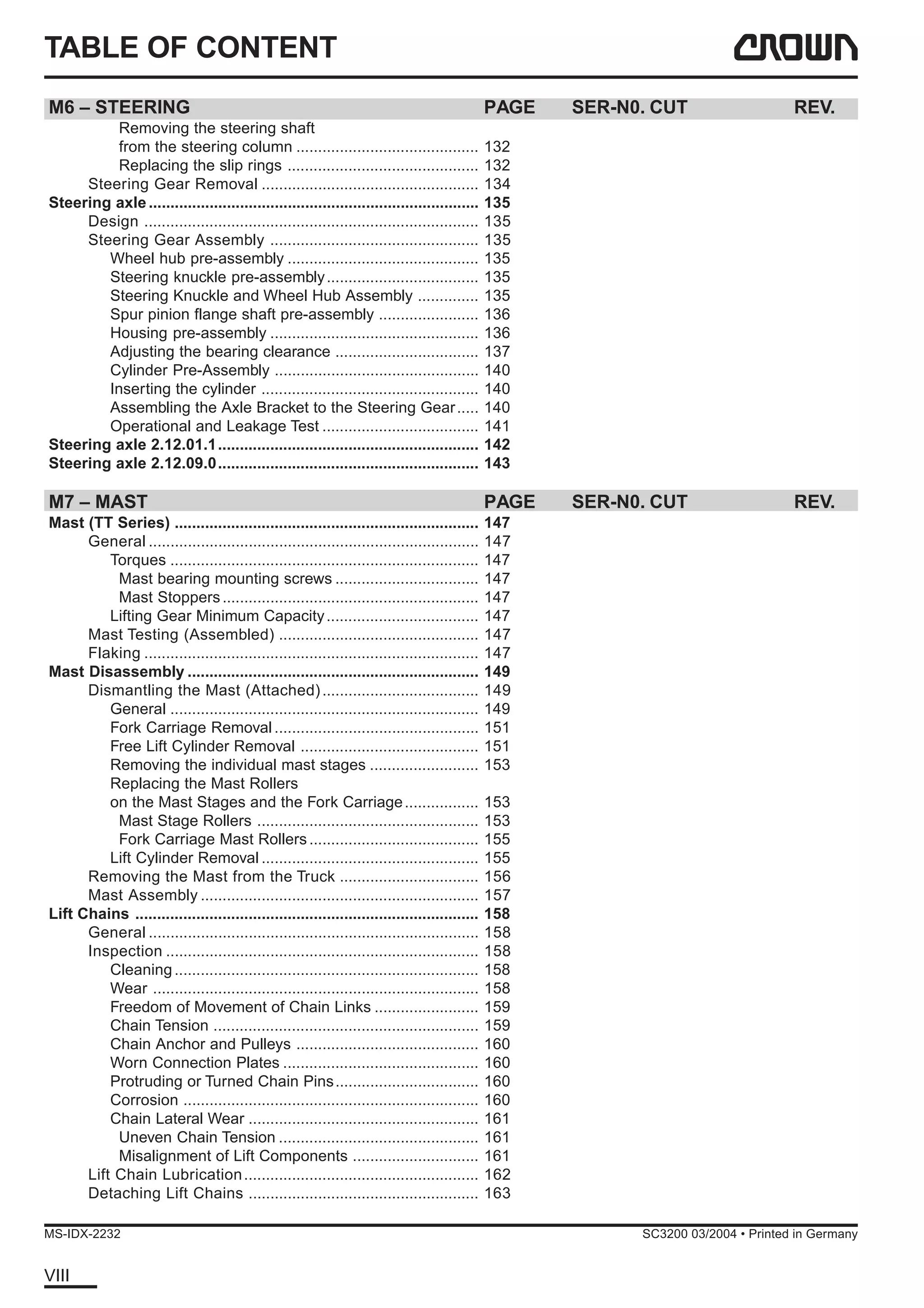 Crown sc3200 series forklift service repair manual | PDF