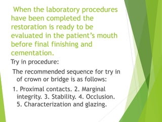 Crown try in and supply | PPTX