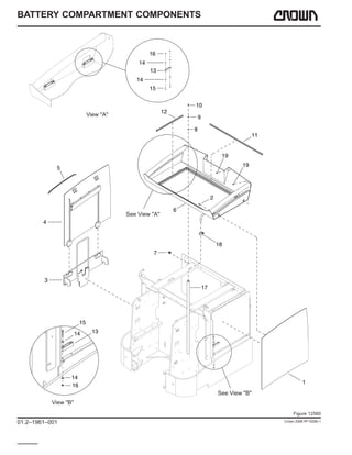 Crown tsp6000 series turret order picker parts catalogue manual | PDF