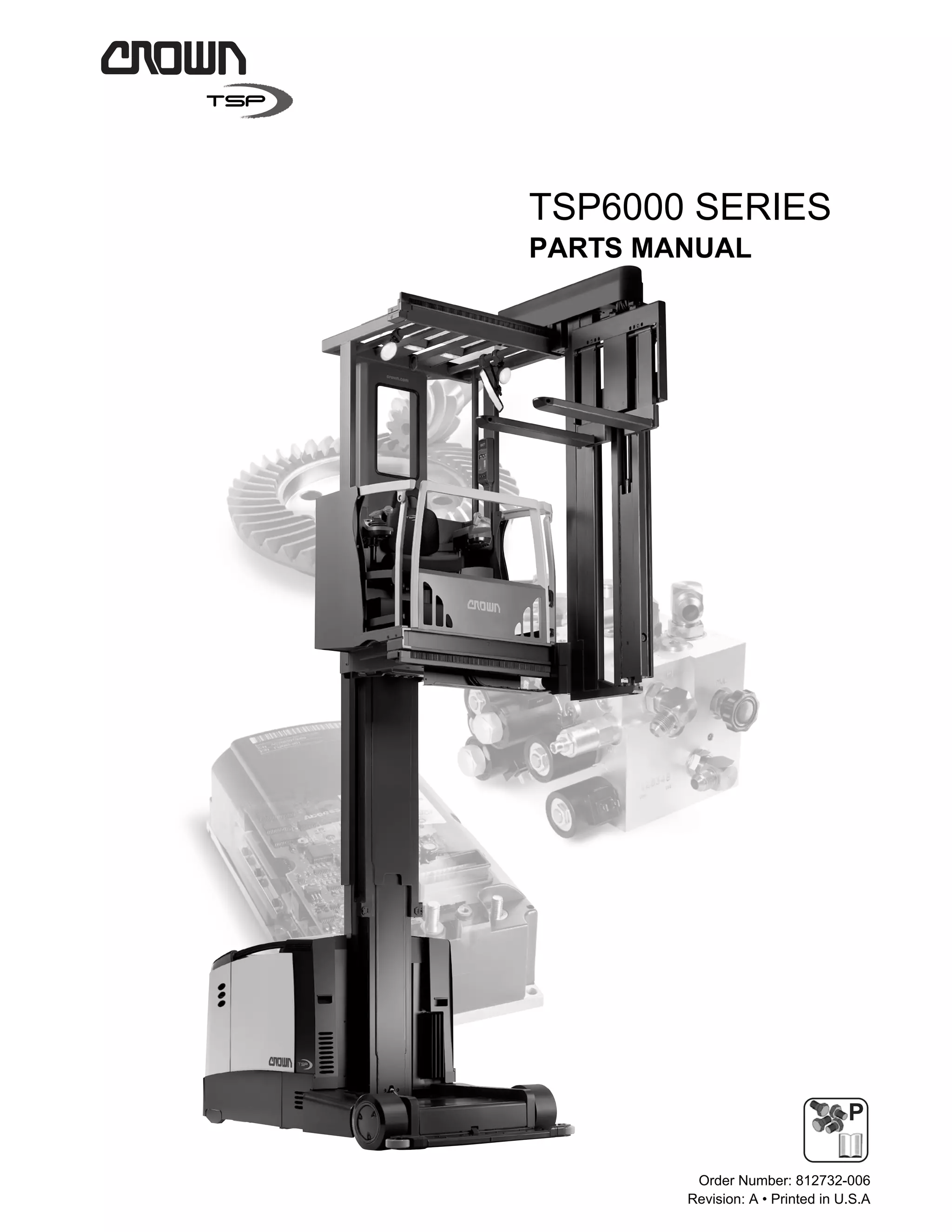 Crown tsp6000 series turret order picker parts catalogue manual | PDF