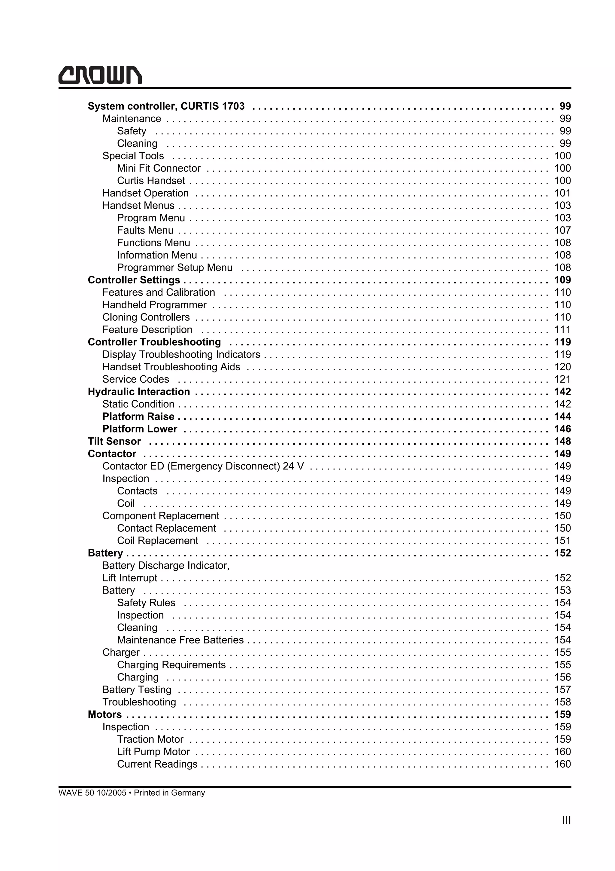 Crown wave50 work assit vehicle service repair manual | PDF