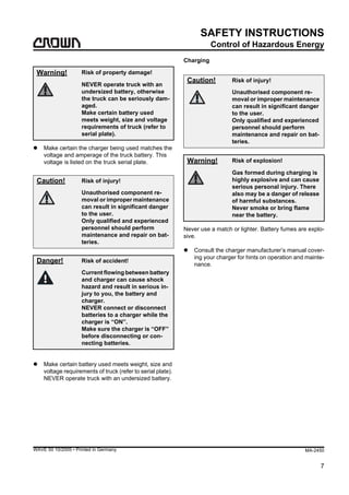 Crown wave50 work assit vehicle service repair manual | PDF