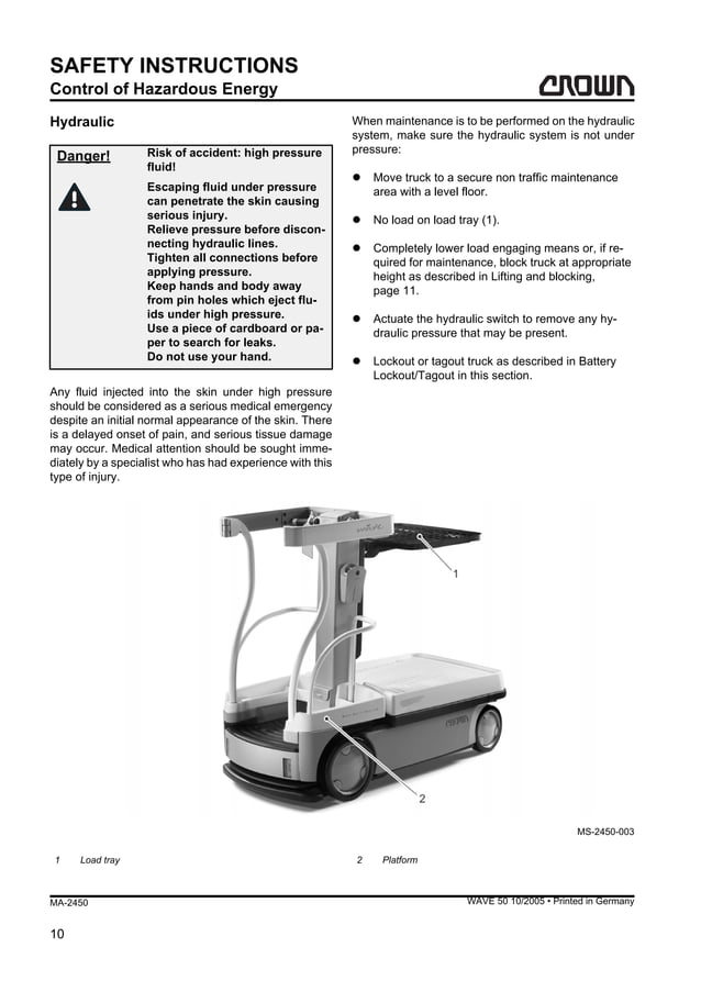 Crown wave50 work assit vehicle service repair manual | PDF