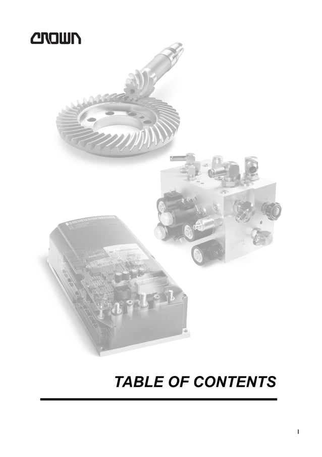 Crown we2300 series forklift parts catalogue manual | PDF