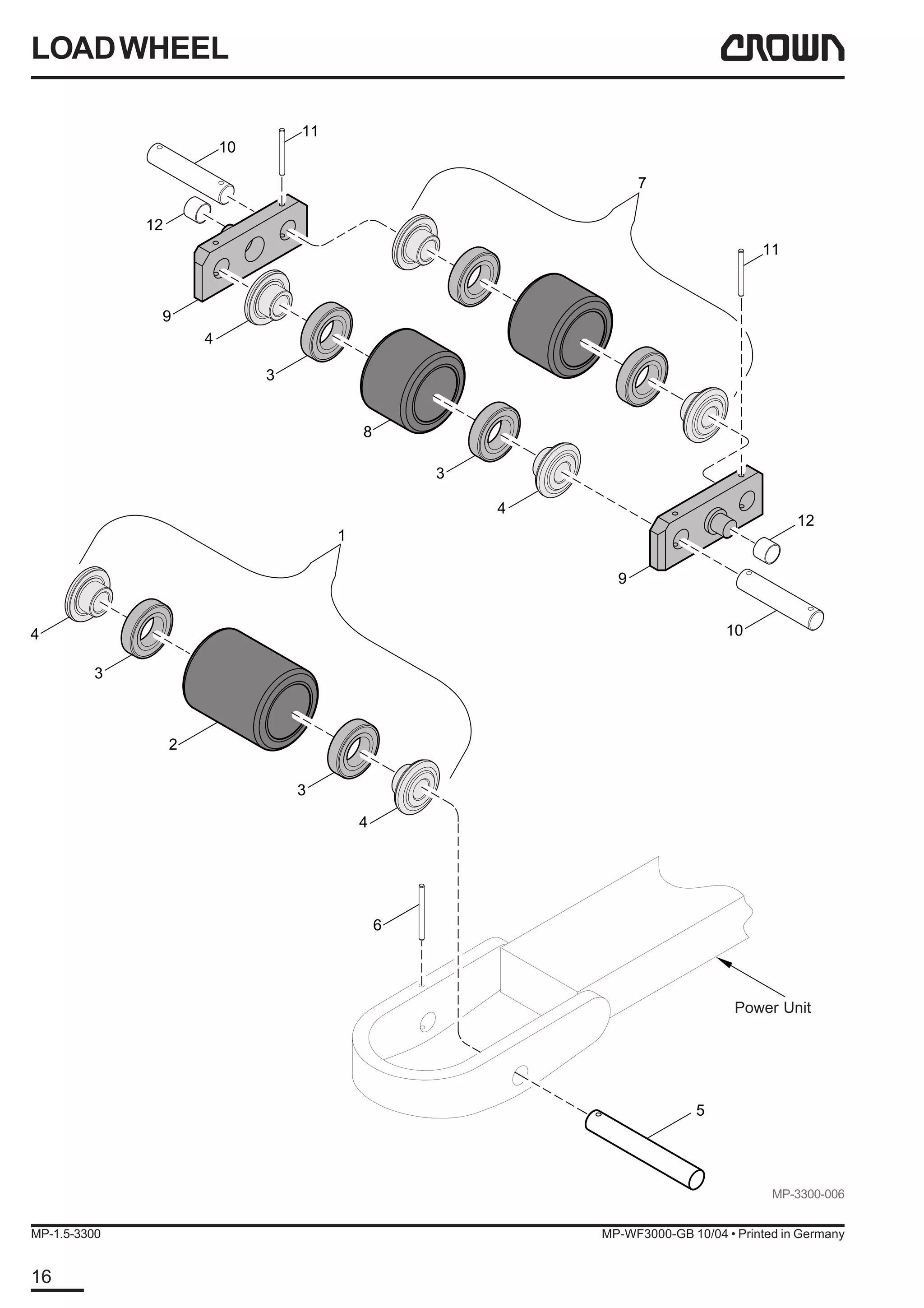 Crown wf3000 series forklift parts catalogue manual | PDF