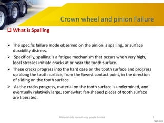 Crown wheel and pinion failure | PPT
