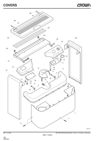 Crown ws2000 series forklift parts catalogue manual | PDF