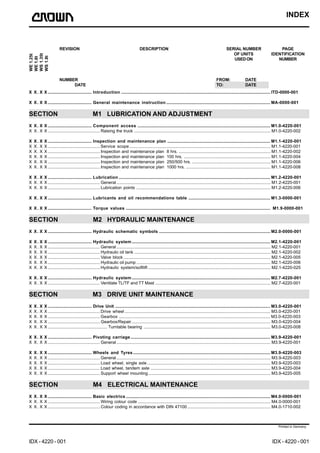 Crown ws2000 series forklift service repair manual | PDF