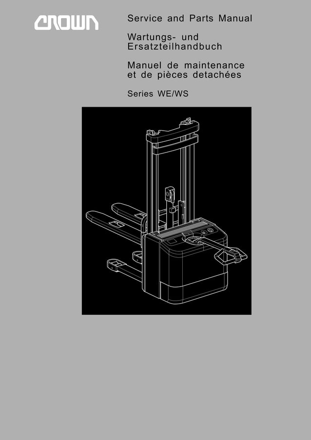 Crown ws2000 series forklift service repair manual | PDF