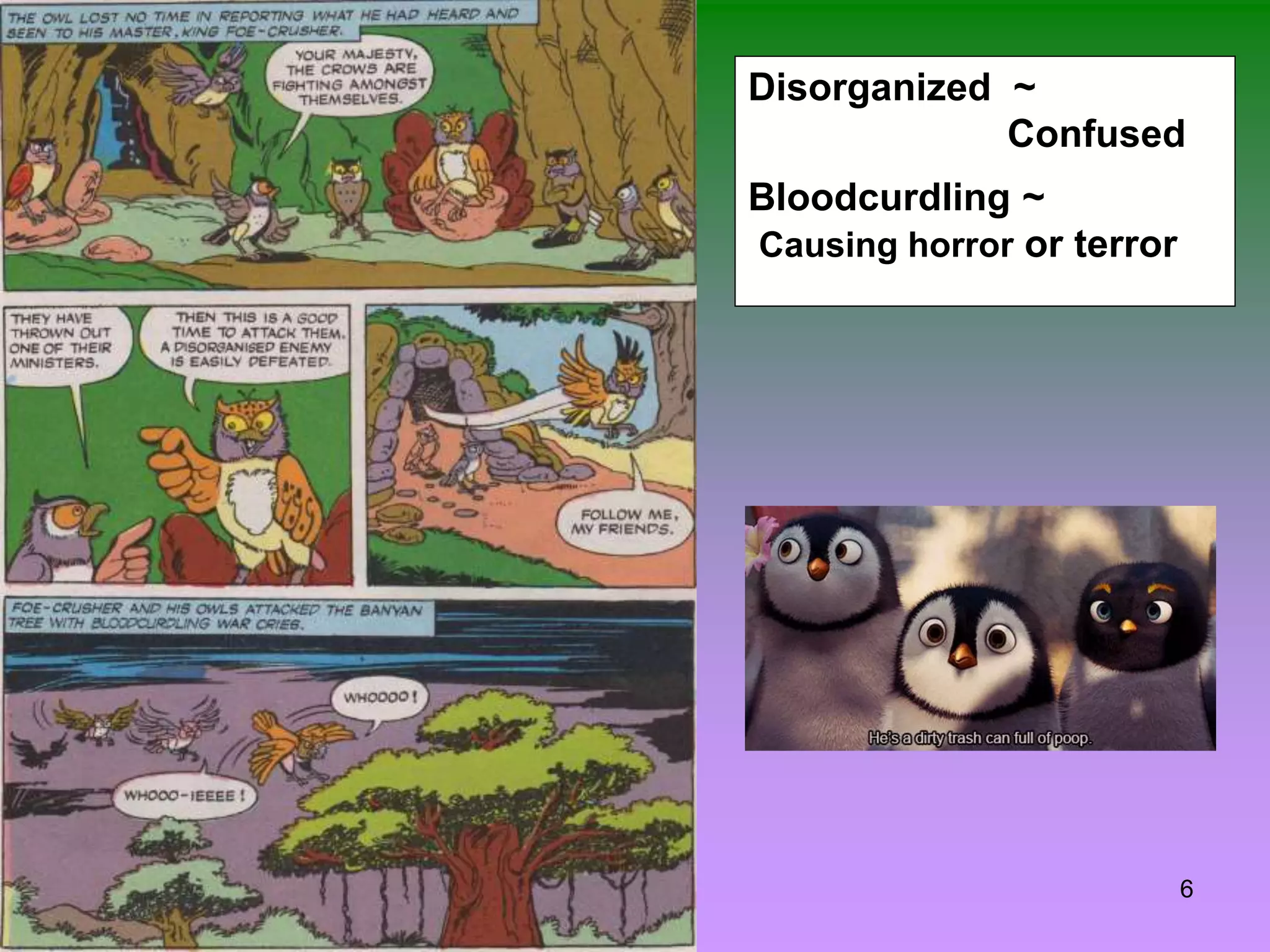 Crows and Owls - An Animal Story with a Moral.ppt