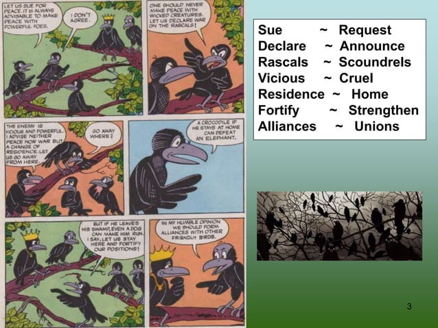 Crows and Owls - An Animal Story with a Moral.ppt