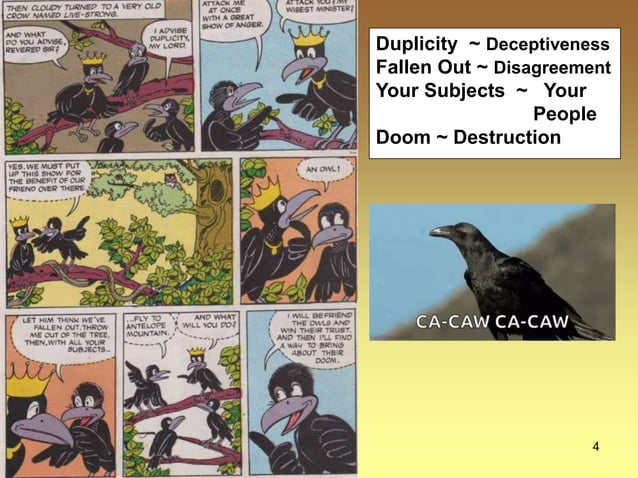 Crows and Owls - An Animal Story with a Moral.ppt