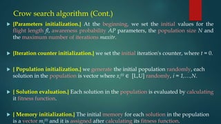 Crow search algorithm | PPTX