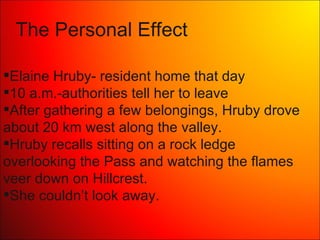 Crowsnest Fire | PPT | Free Download