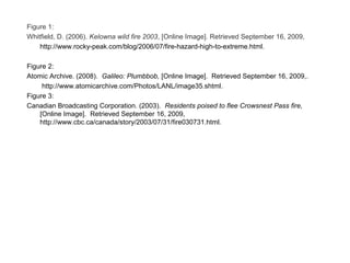 Crowsnest Pass Fires 2003 | PPT