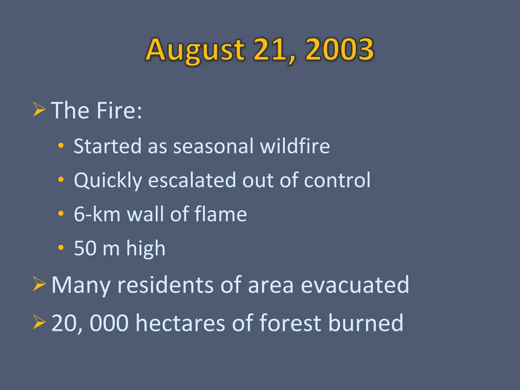 Crowsnest Fire | PPT
