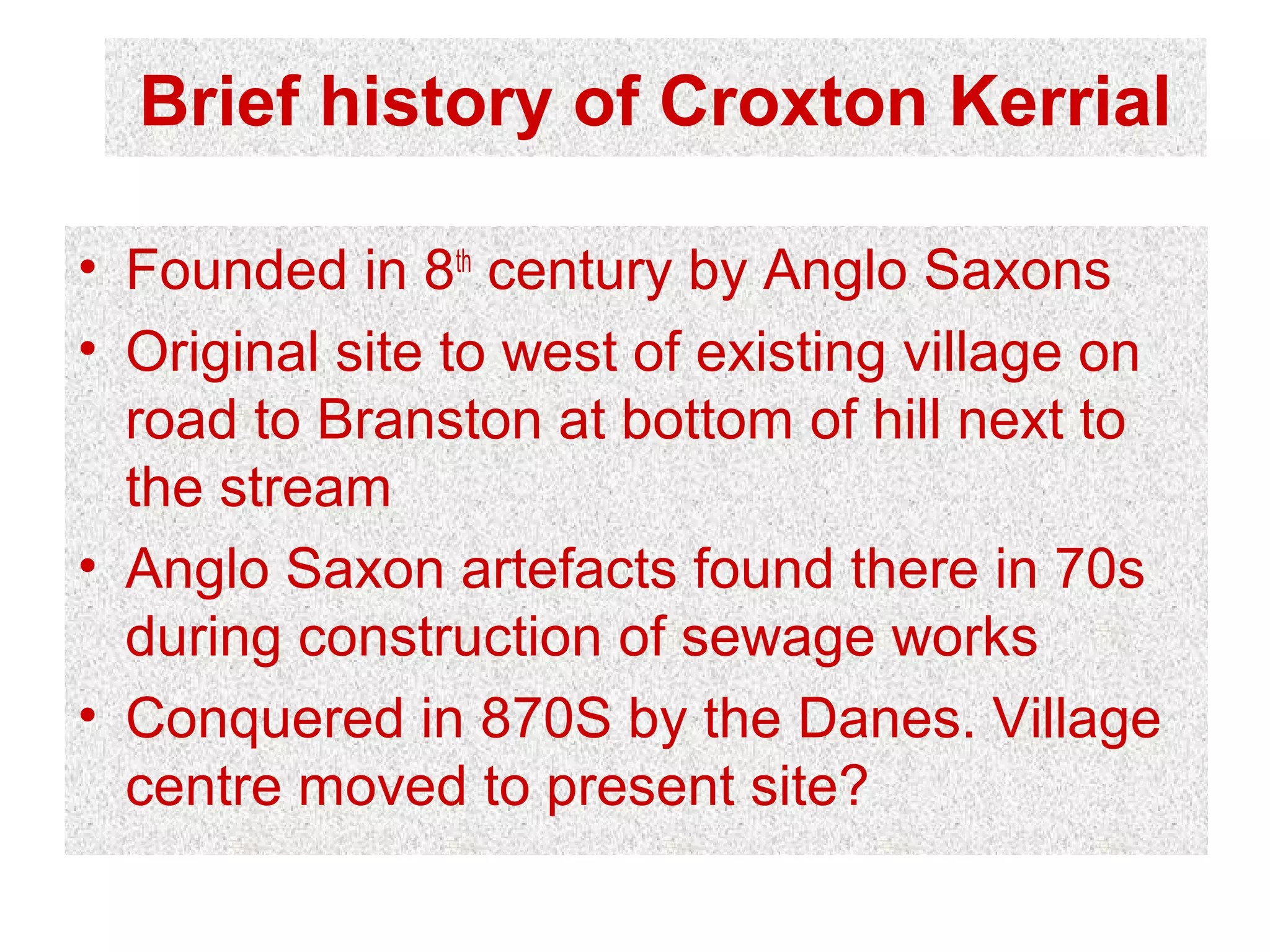 Croxton Kerrial Manor House Presentation | PPT
