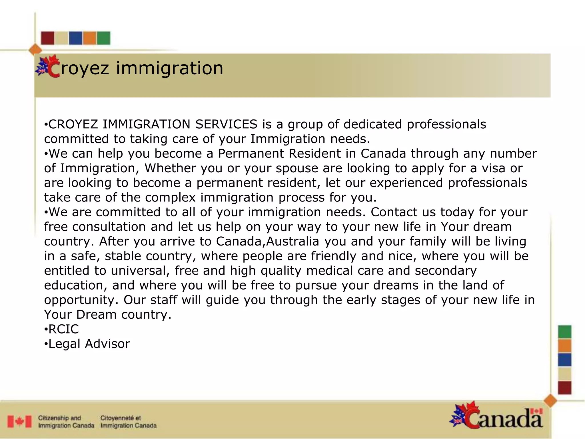 Croyez immigration express entry | PPT