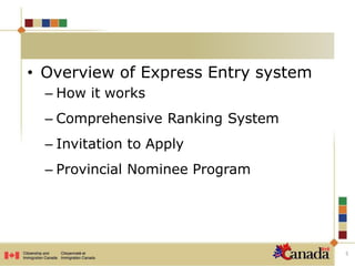 Croyez immigration express entry | PPT