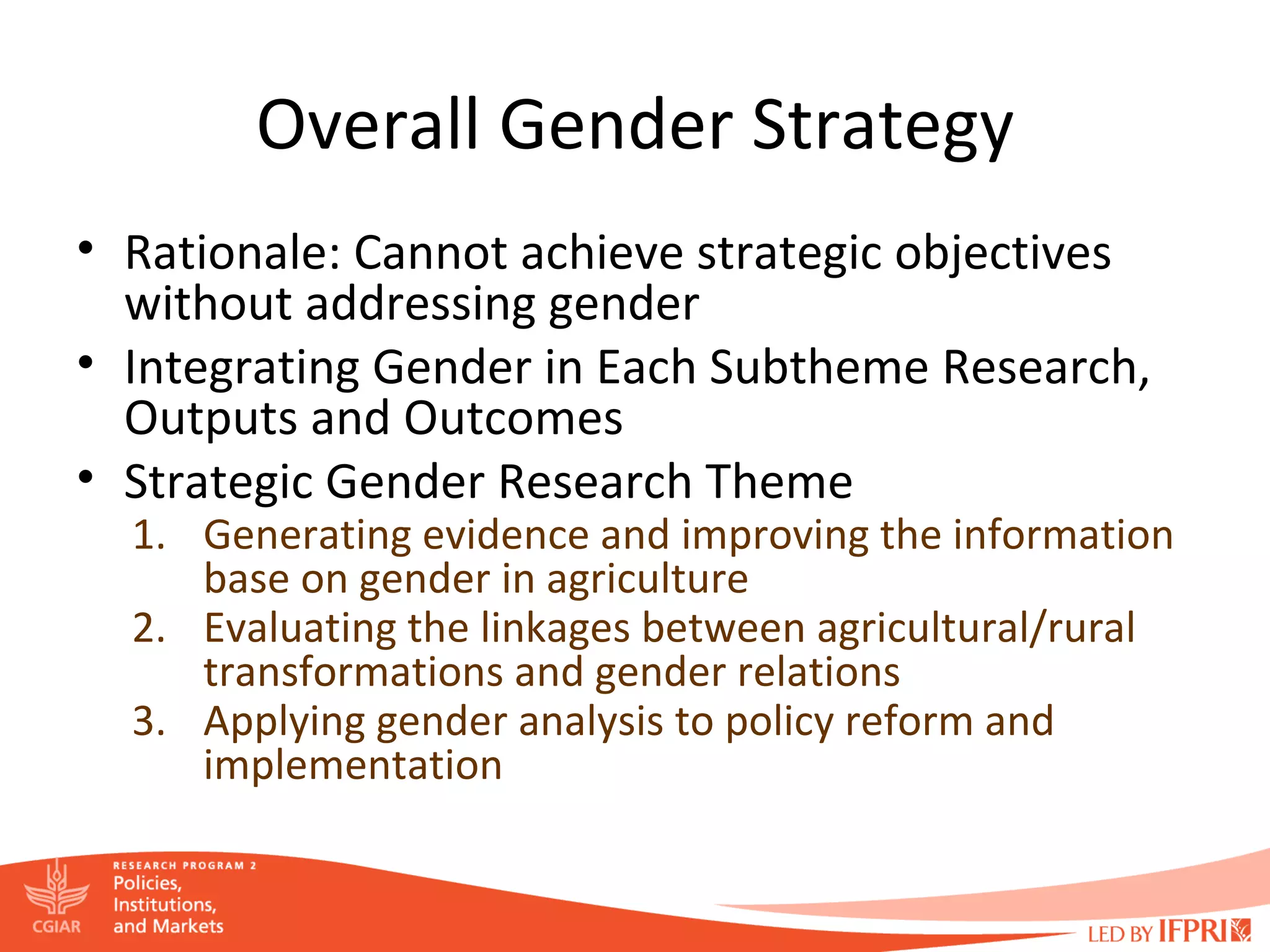 PIM Gender Strategy | PPT