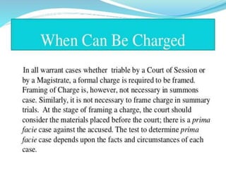 Crpc - Framing of Charge | PPTX