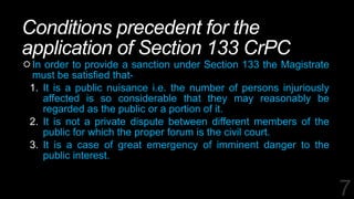 CrPC 133 & Environment Law | PPTX