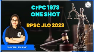 CrPC one Short JLO by Shivani Mam.pdfcharts | PPT