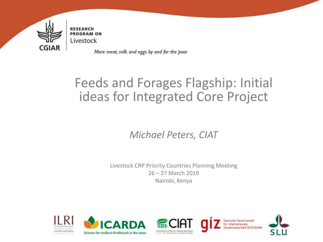 Feeds and Forages Flagship: Initial ideas for integrated core project | PPT