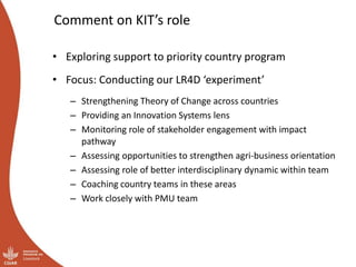 Planning the Priority Country Programs | PPT