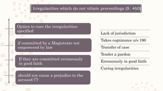 Irregular Proceedings under Code of Criminal Procedure 1973 | PPTX