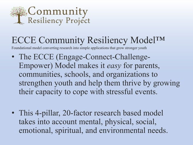 Community Resiliency Project - In a Nutshell! | PPT