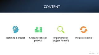 PROJECT ANALYSIS / project management intro | PPTX