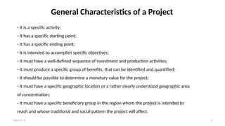 PROJECT ANALYSIS / project management intro | PPTX