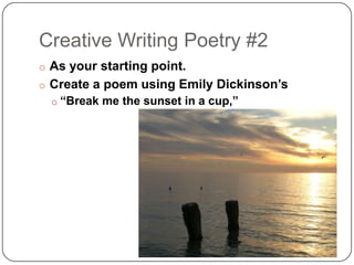 Creative Writing Poetry Prompts | PPTX