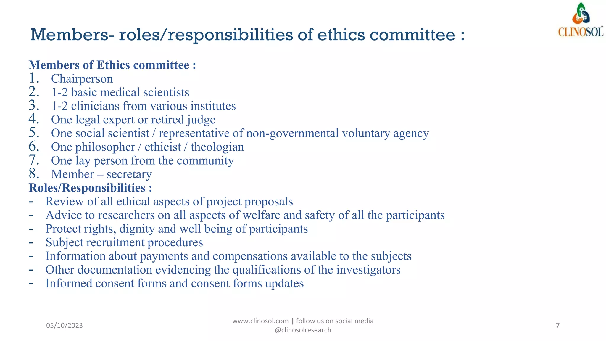 Ethics in Clinical Research: Challenges and Solutions | PPTX