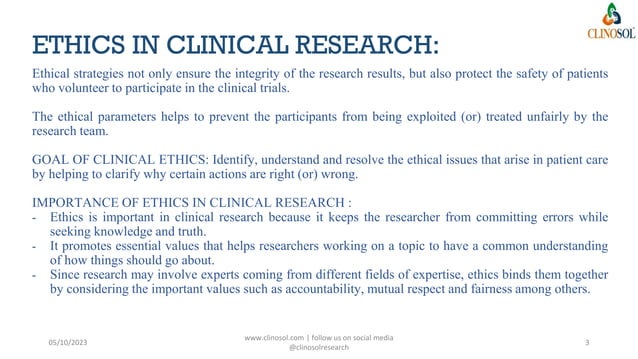 Ethics in Clinical Research: Challenges and Solutions | PPTX ...